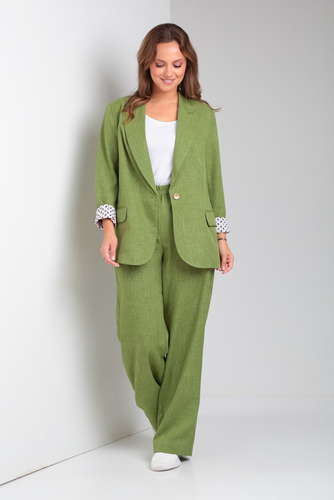 Костюм брючный 7634Л авокадо Tvin купить в интернет магазине Велесмода